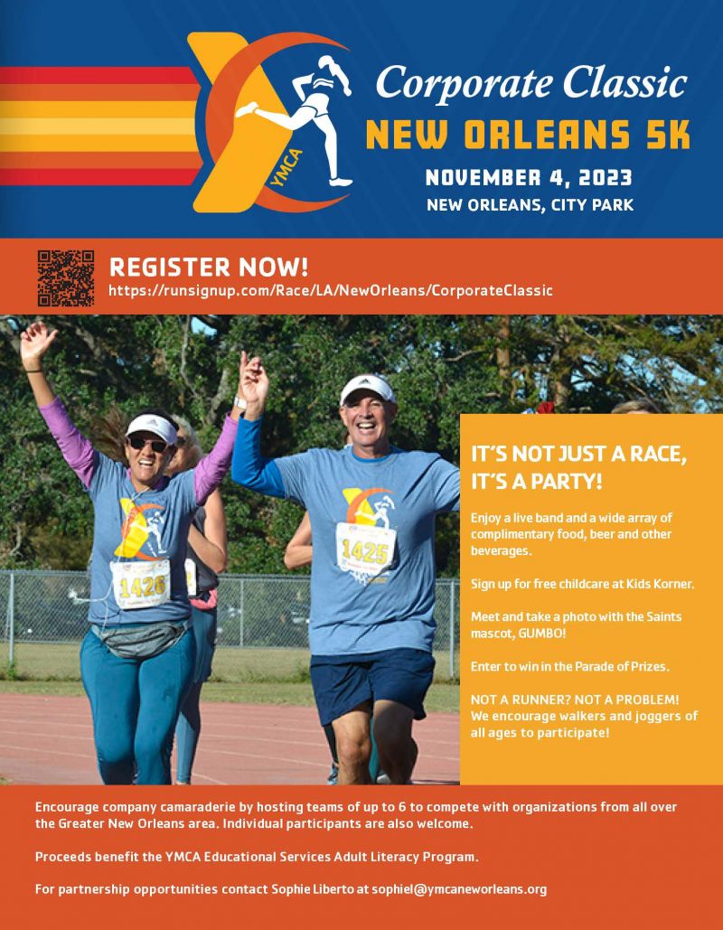 2023 Corporate Classic 5K - YMCA of Greater New Orleans